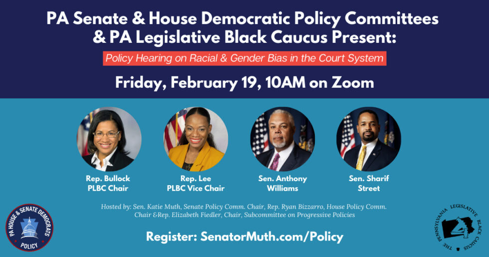 PA Senate & House Democrats Join PA Legislative Black Caucus to Hold ...