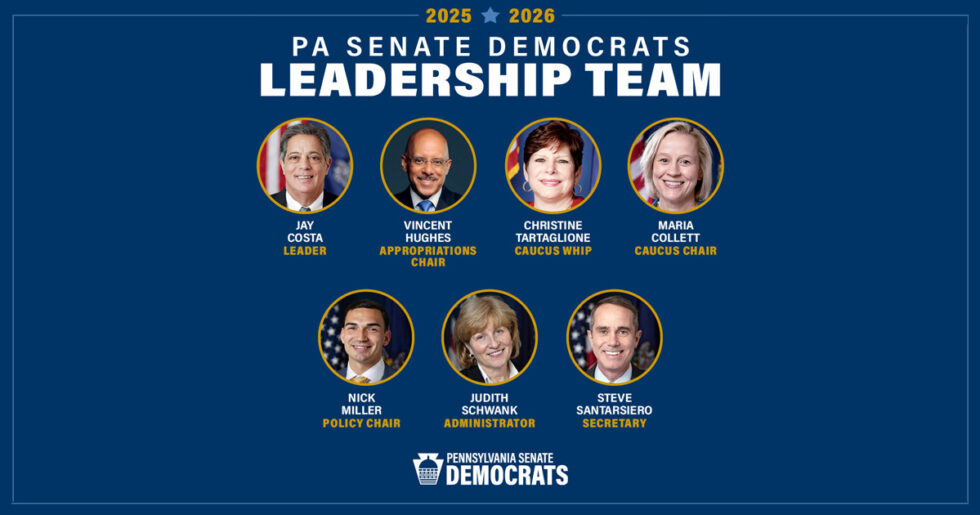 Pennsylvania Senate Democratic Caucus Elects Leadership Team for 2025 ...